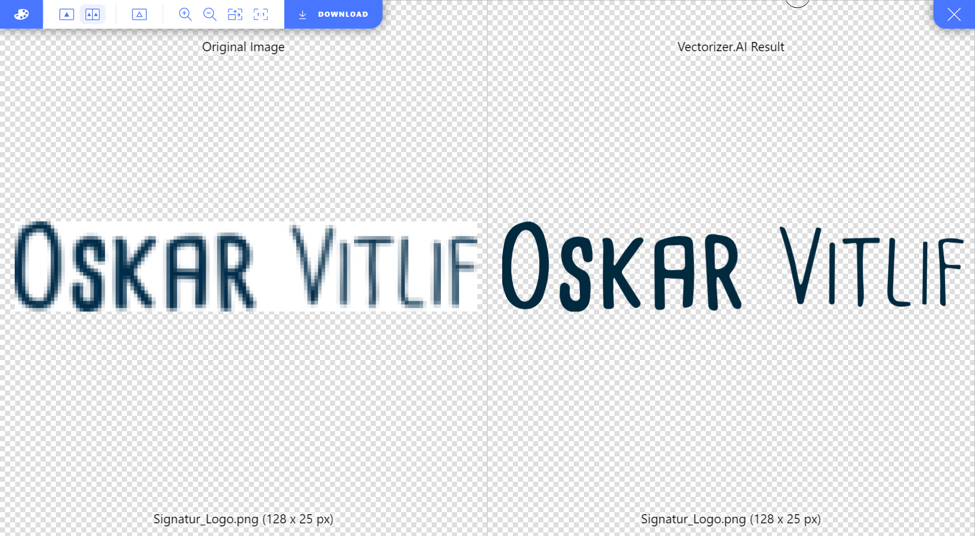 Vectorizer.AI: Pixelige Logos mit KI retten – OSKAR.TOOLS