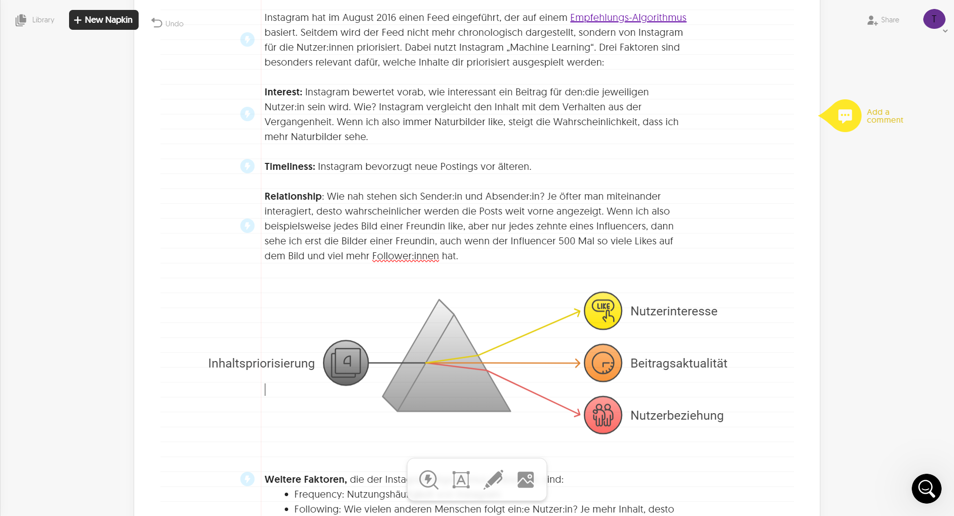 Napkin AI: Automatische Visualisierungen für dein Dokument – OSKAR.TOOLS